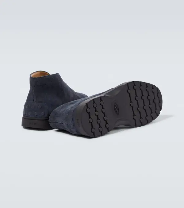 TOD'S Suede Desert Boots - Blue