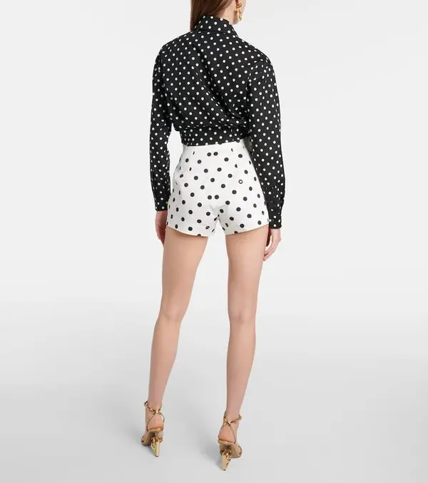 Dolce & Gabbana Cropped Cotton-blend Blouse