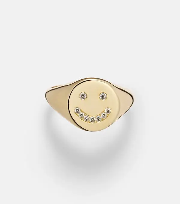 ROXANNE FIRST Smiley 14kt Diamond Ring