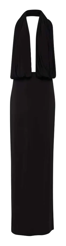 Magda Butrym Draped Halterneck Jersey Gown