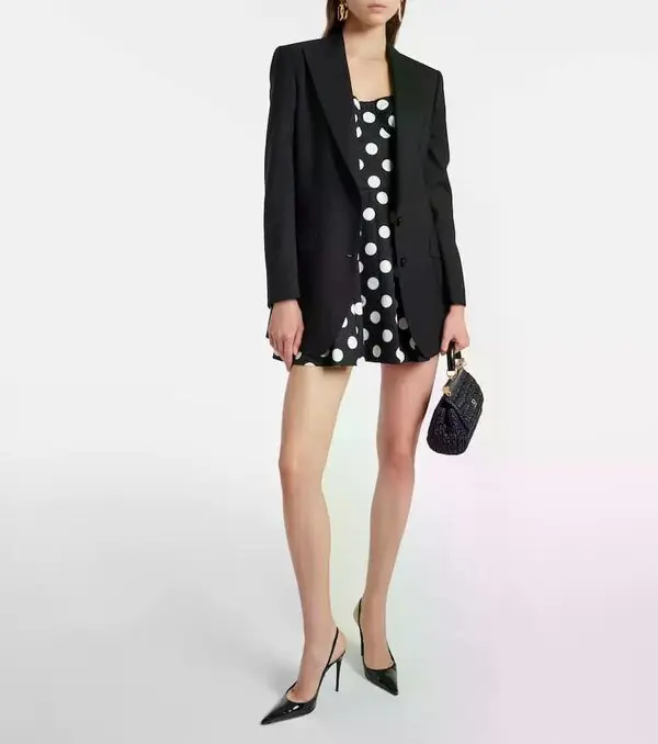 Dolce & Gabbana Cotton-blend Minidress - Black