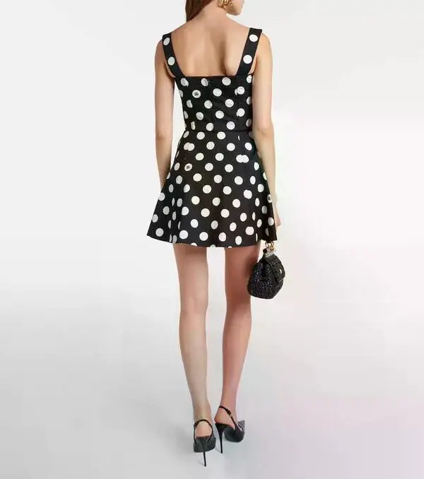 Dolce & Gabbana Cotton-blend Minidress - Black
