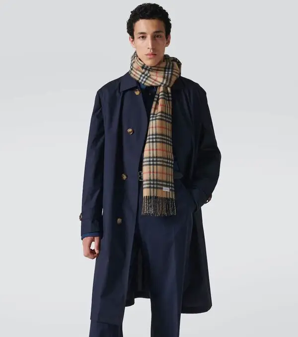 Burberry Check Cashmere Scarf
