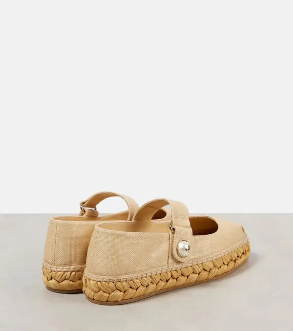 JIMMY CHOO Fayence Espadrilles - Neutrals