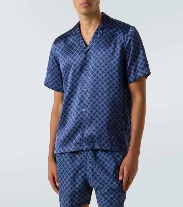 Frescobol Carioca Roberto Silk Bowling Shirt