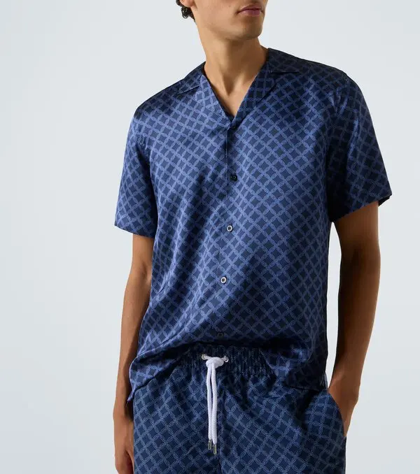 Frescobol Carioca Roberto Silk Bowling Shirt