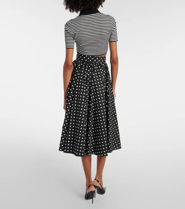 Dolce & Gabbana Cropped Wool Polo Shirt