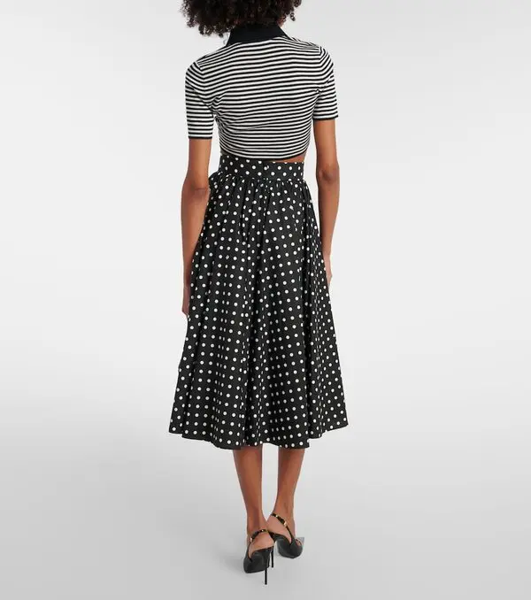 Dolce & Gabbana Cropped Wool Polo Shirt