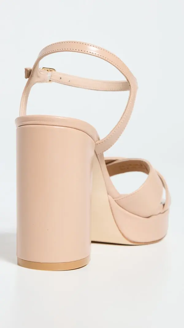 STUART WEITZMAN Dayna Platform Sandals - Adobe
