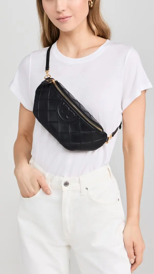 Tory Burch Fleming Soft Belt Bag - Black
