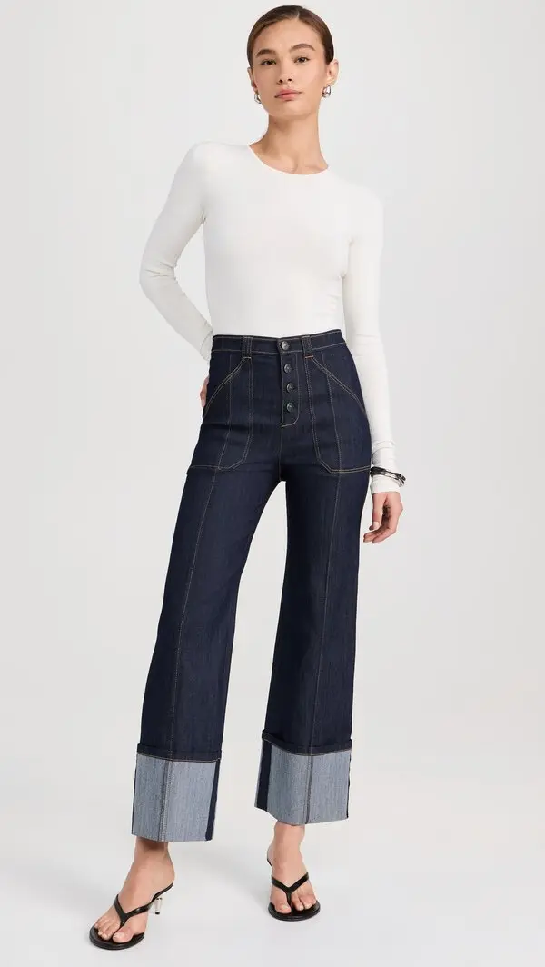 Cinq À Sept Cuffed Benji Pants - Indigo