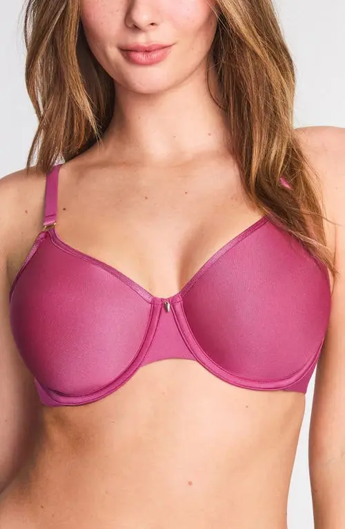 Wacoal Simply Done Underwire Convertible T-shirt Bra - Red Violet