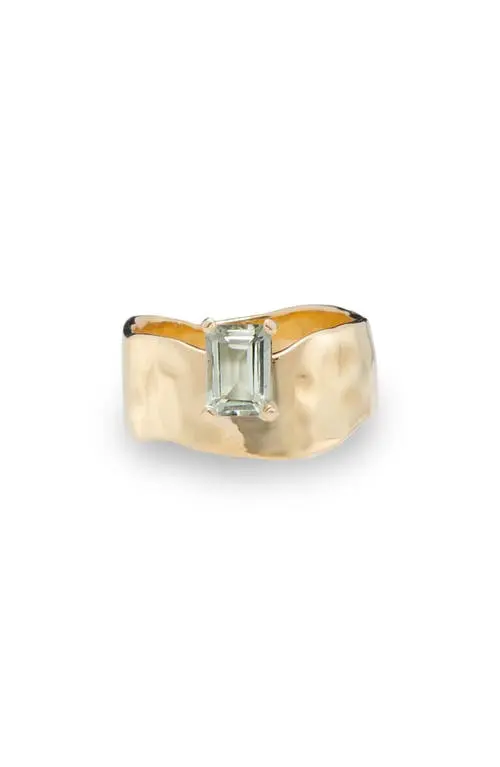 Lady Grey Wade Ring - Gold/green Amethyst