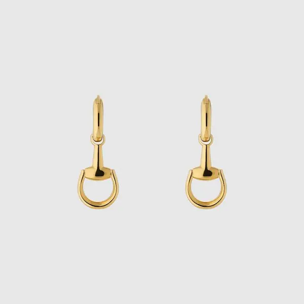 Gucci Horsebit 18k Yellow Earrings - Gold