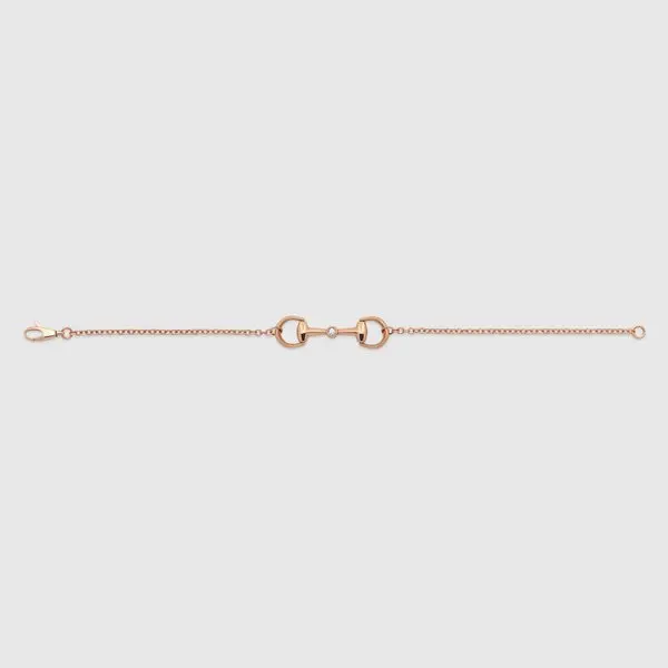 Gucci Horsebit Diamond Chain Bracelet