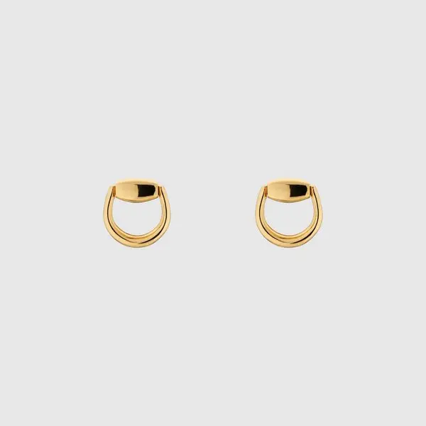 Gucci Horsebit 18k Stud Earrings - Gold