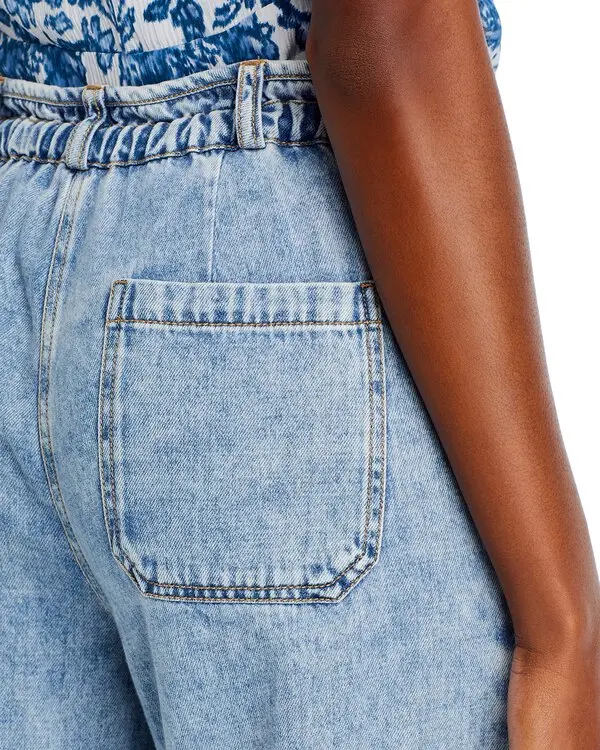 Rails Ryan Drawstring Wide Leg Jeans - Faded Indigo