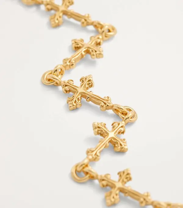 Emanuele Bicocchi Plated Cross Link Bracelet