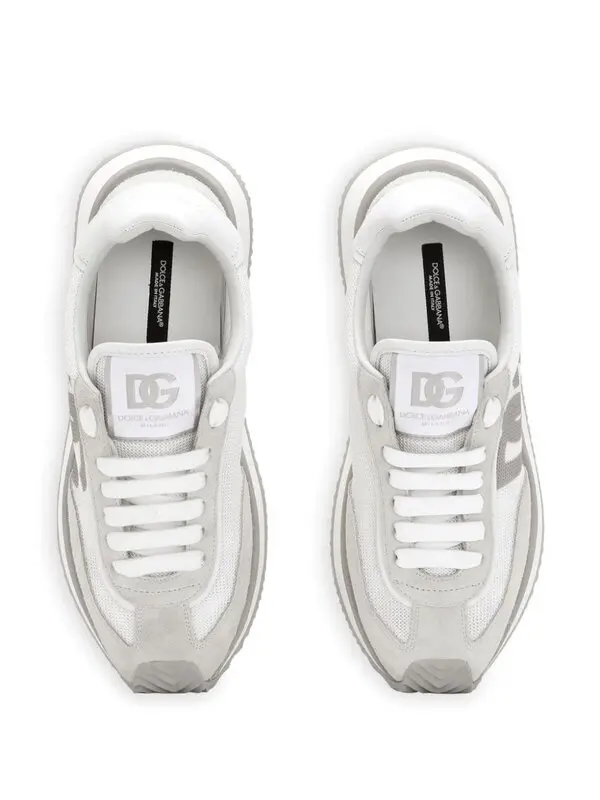 Dolce & Gabbana Mixed-material Sneakers - White