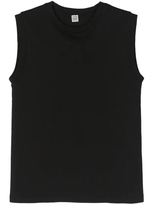 TOTEME Crew-neck Tank Top - Black