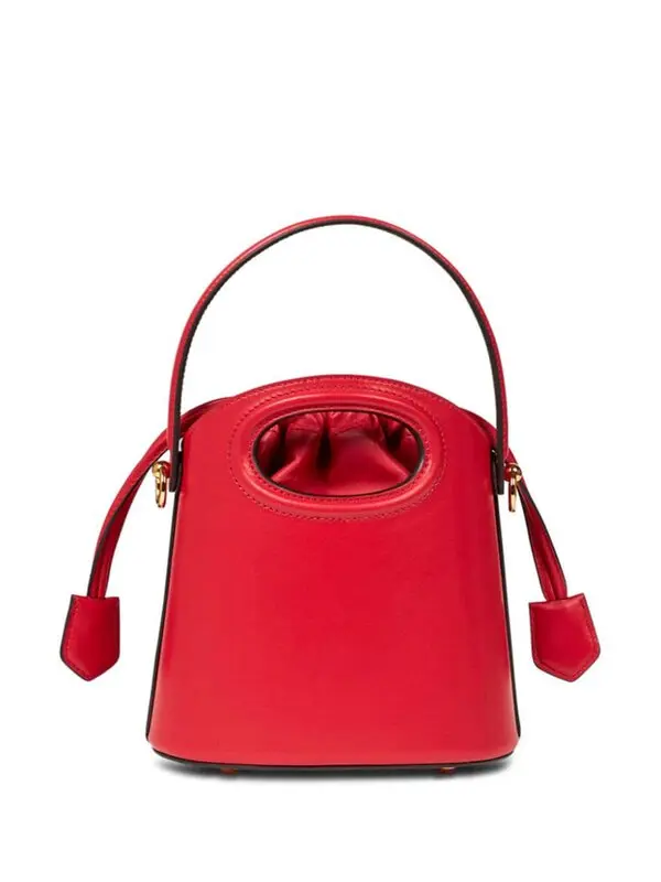 Etro Small Saturno Leather Bucket Bag - Red