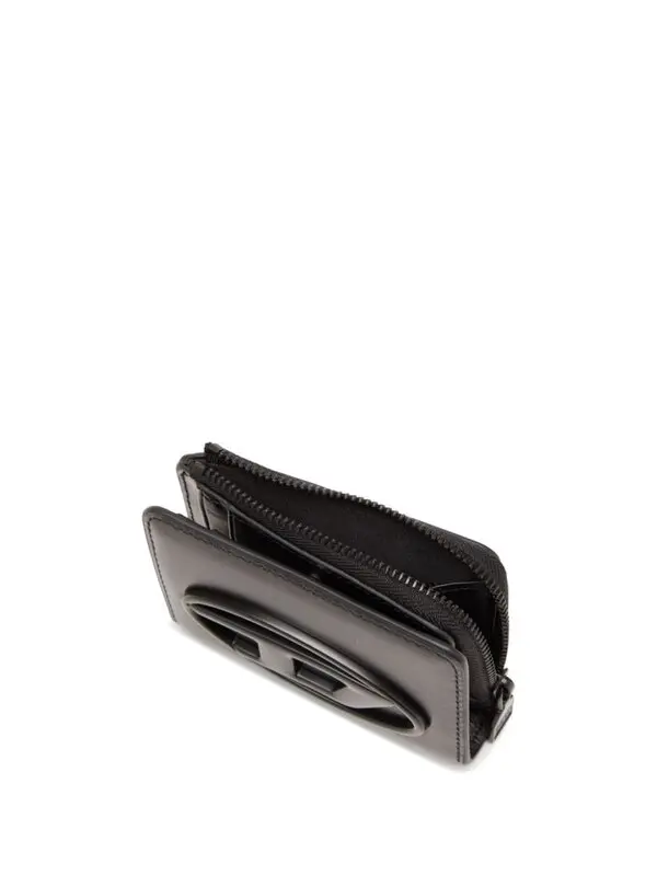 【とわ 】DIESEL Holi-D Card Holder Zip Diesel Holi-D Zipped Card Holder - Black | Editorialist