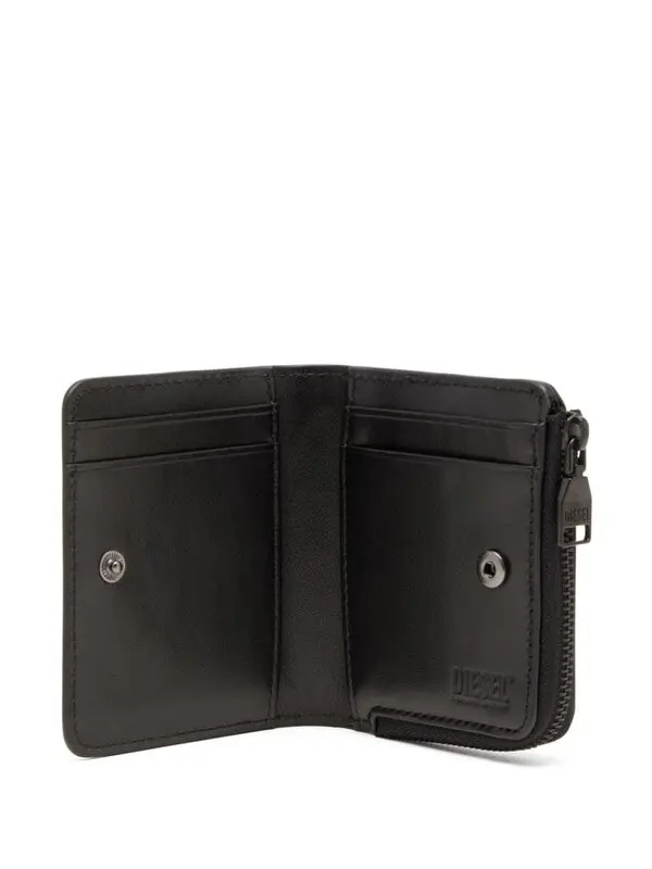 【とわ 】DIESEL Holi-D Card Holder Zip Diesel Holi-D Zipped Card Holder - Black | Editorialist