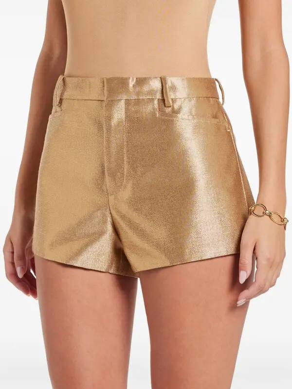 TOM FORD Lurex Detail High-waisted Shorts