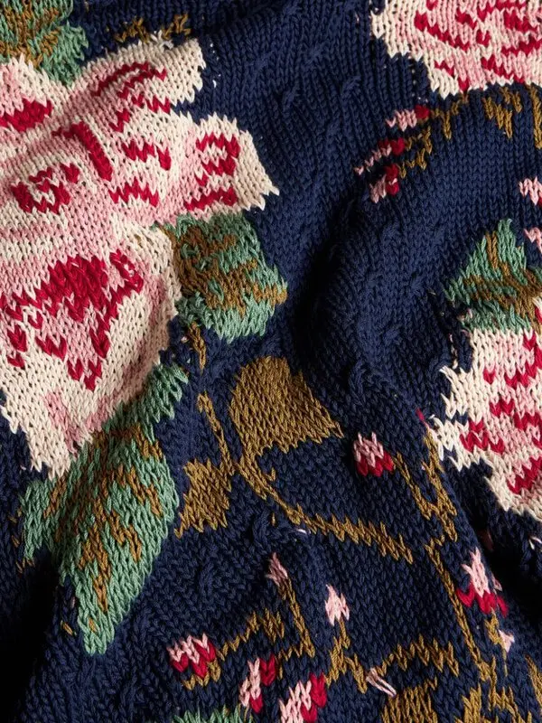 Etro Floral-jacquard Cotton Jumper