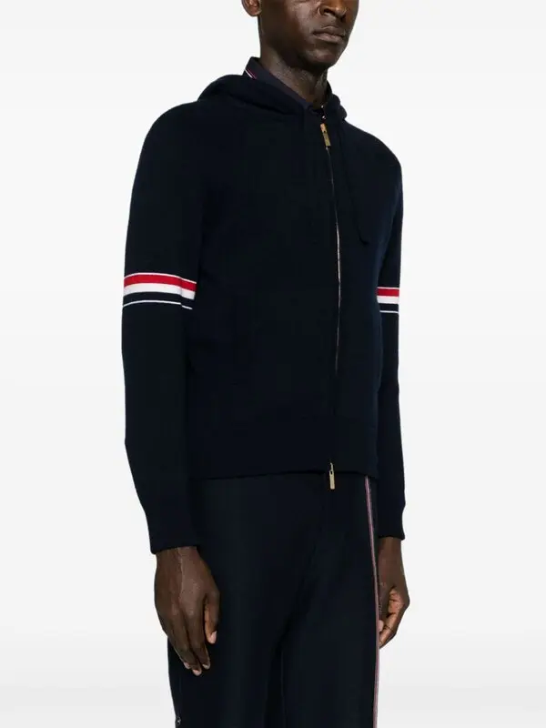 Thom Browne Cashmere Knit Hoodie - Black