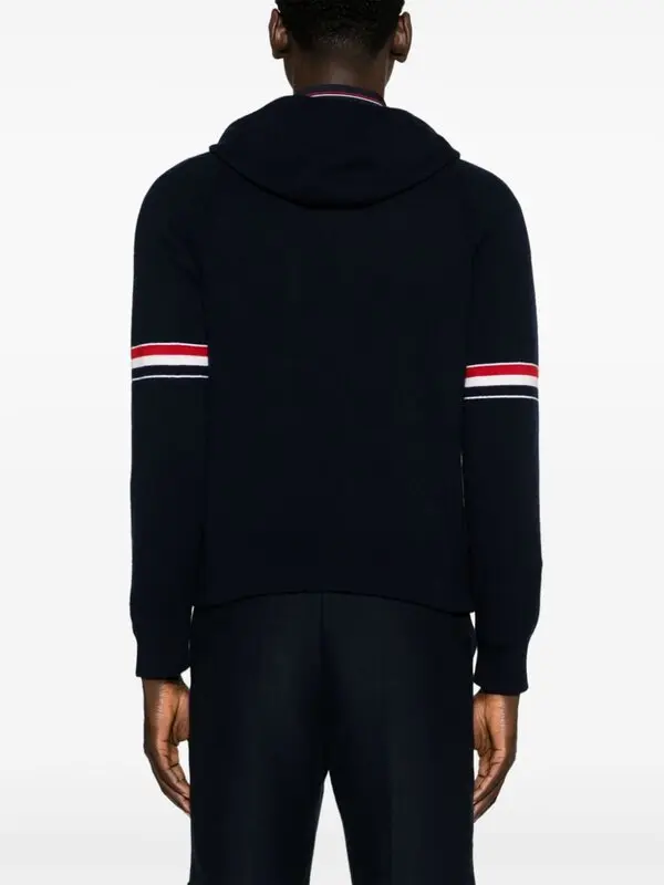 Thom Browne Cashmere Knit Hoodie - Black