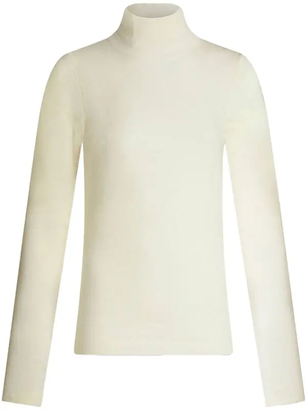 Etro High-neck Wool Jumper - Neutrals