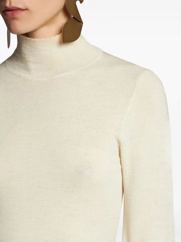 Etro High-neck Wool Jumper - Neutrals