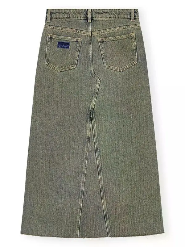 GANNI Long Denim Skirt