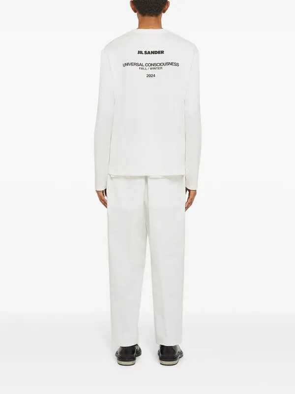 JIL SANDER Logo-print Cotton T-shirt - White