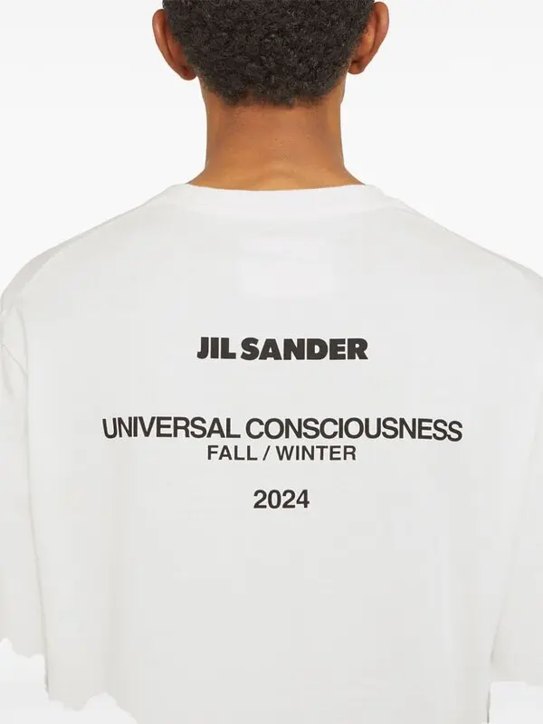 JIL SANDER Logo-print Cotton T-shirt - White