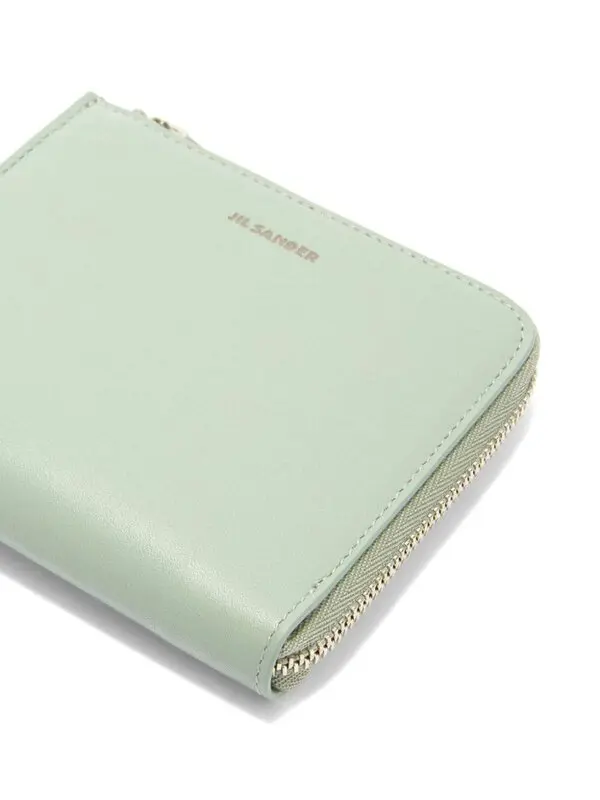 JIL SANDER Logo-debossed Leather Wallet