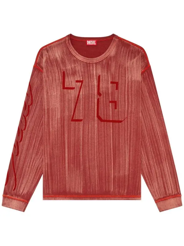 DIESEL® Graphic-print Cotton Jumper