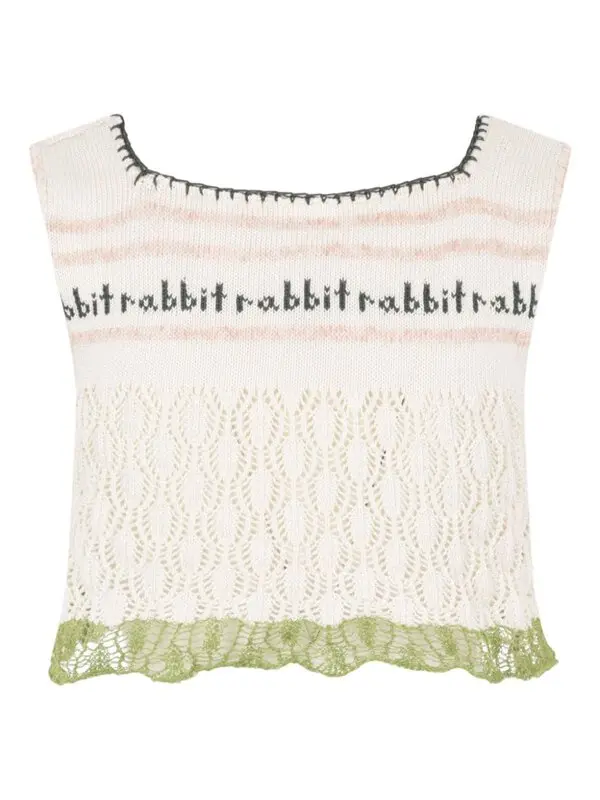 RABBIT Lace Sombre Knitted Top