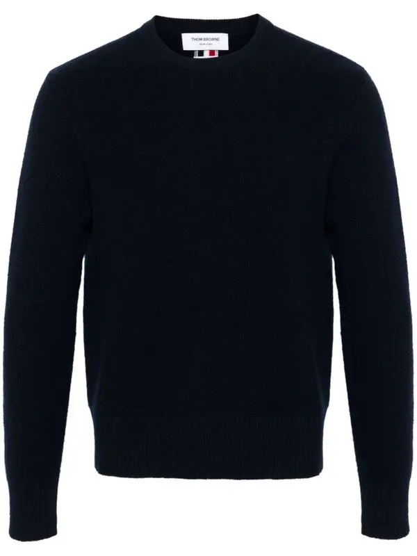 Thom Browne Rwb Stripe Wool Jumper