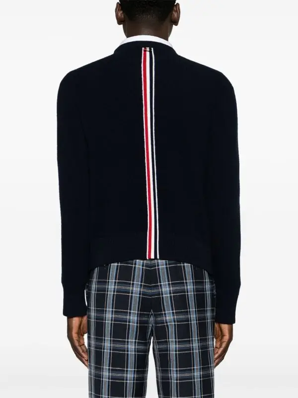 Thom Browne Rwb Stripe Wool Jumper