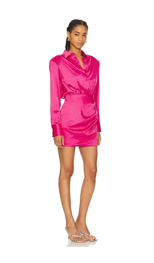 Nookie Mischief Shirt Dress In Hot Pink - 73% Off | Editorialist