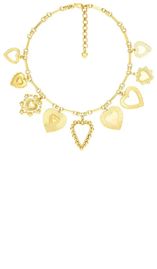 Brinker & Eliza Queen Of Hearts Necklace - Gold