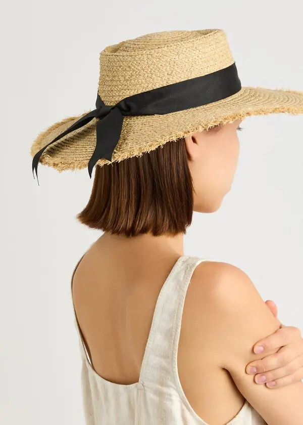Lack Of Color The Ventura Straw Boater Hat - Natural  display picture 2