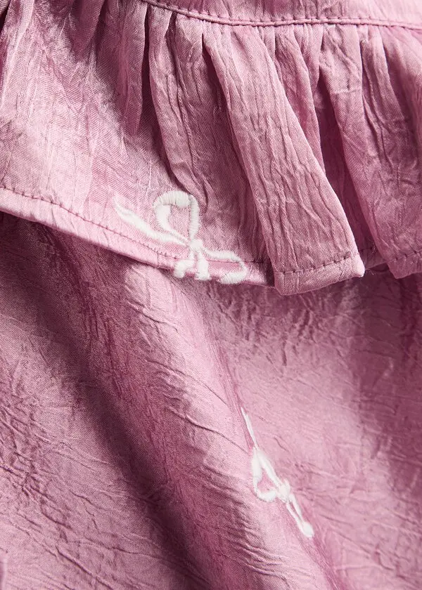 damson madder pink bow dress Damson Madder Pink Lauren Mini Dress by Damson Madder