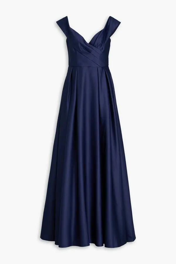 Marchesa Pleated Gown