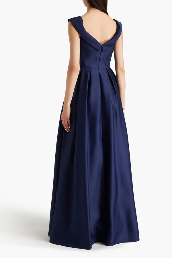 Marchesa Pleated Gown
