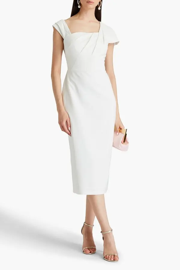 strapless open back dress Marchesa Notte Pleated Long Sleeve Chiffon Mini Dress – Bluefly