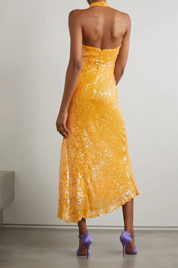 markarian gold dress Farrah Gold Brocade Midi Dress