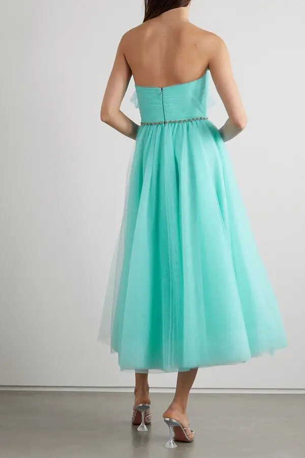 Jenny Packham Strapless Bow-detailed Tulle Gown